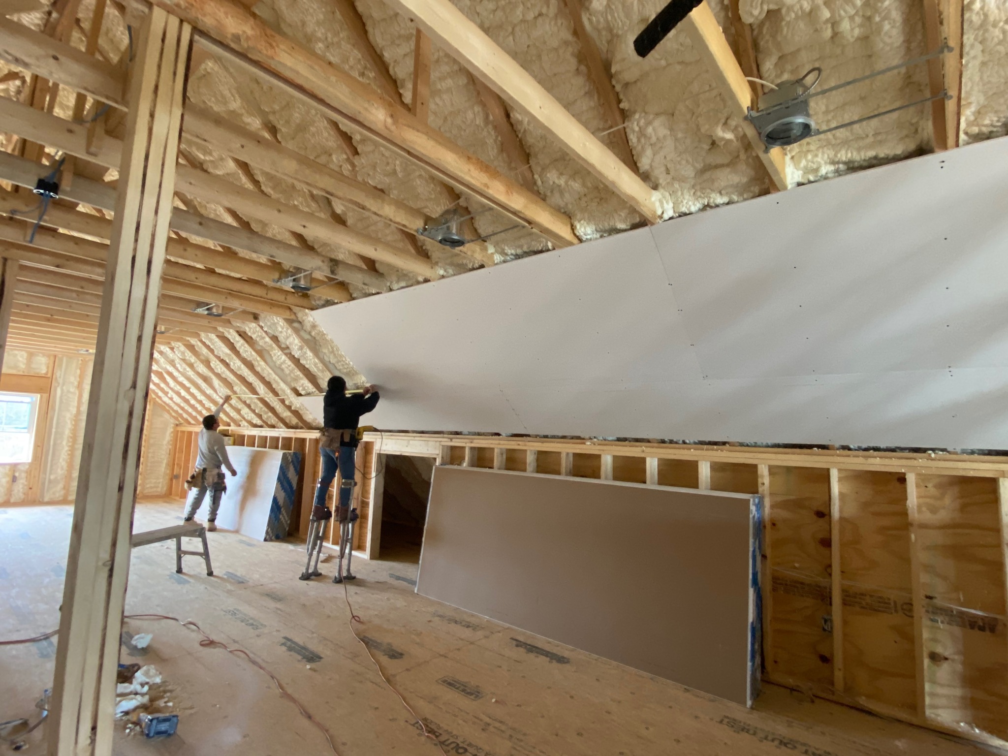 Drywall Installation - The Homestead Schoolhouse